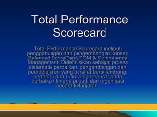 Total Performance Scorecard | PPT