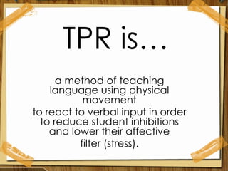 Total Physical Response | PPT