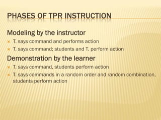 Total Physical Response (TPR) | PDF