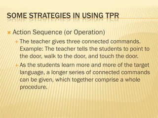 Total Physical Response (TPR) | PDF