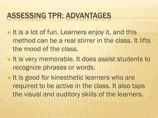 Total Physical Response (TPR) | PDF