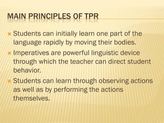 Total Physical Response (TPR) | PDF