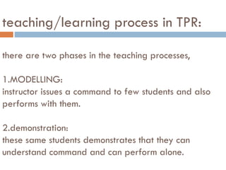 Total physical response | PPT