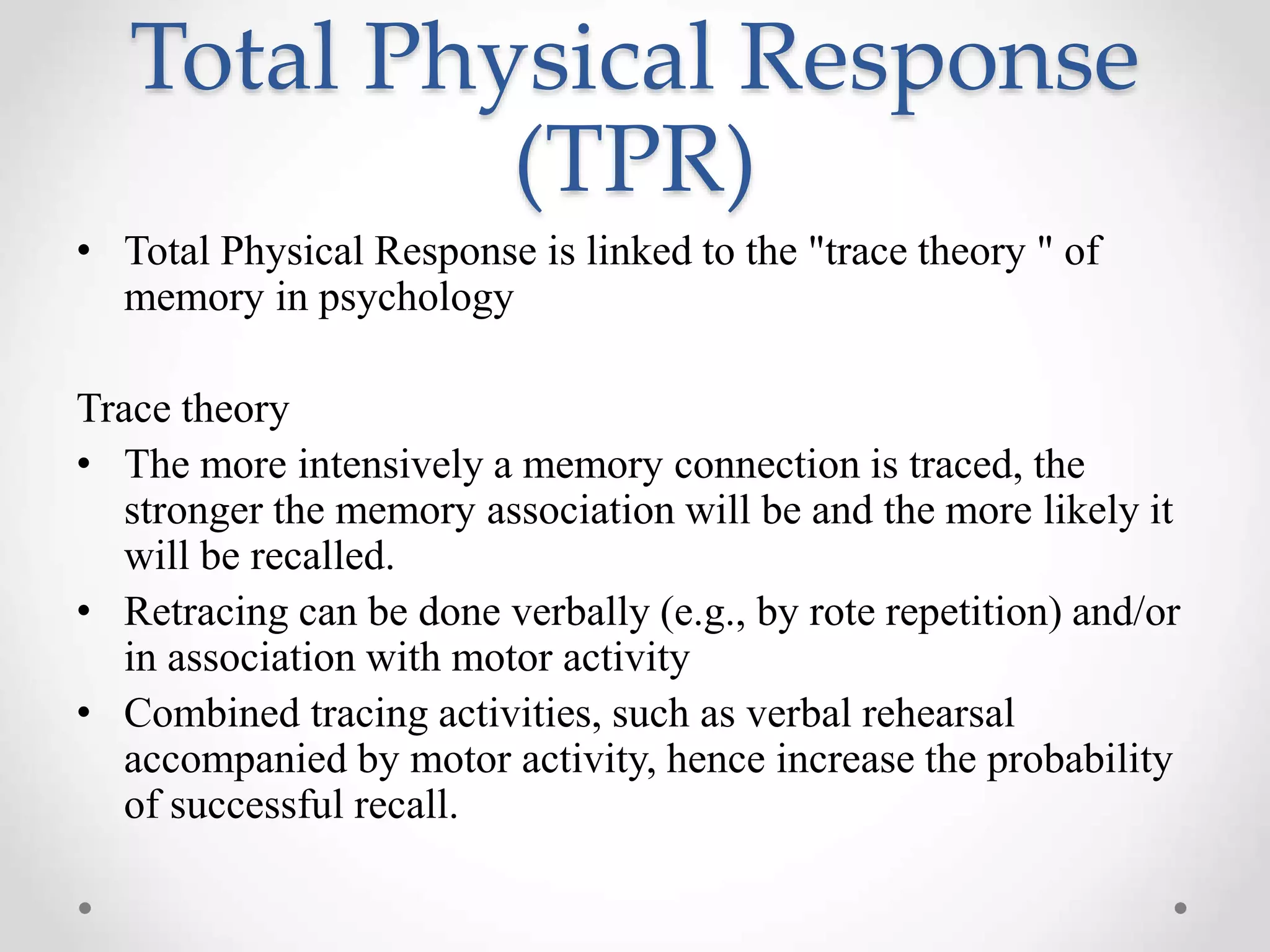 Total physical response | PPT