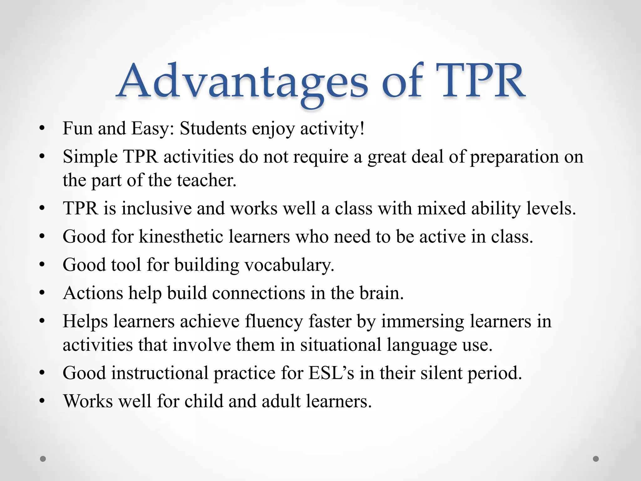 Total physical response | PPT