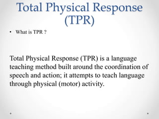 Total physical response | PPT