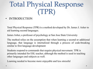 Total physical response | PPT