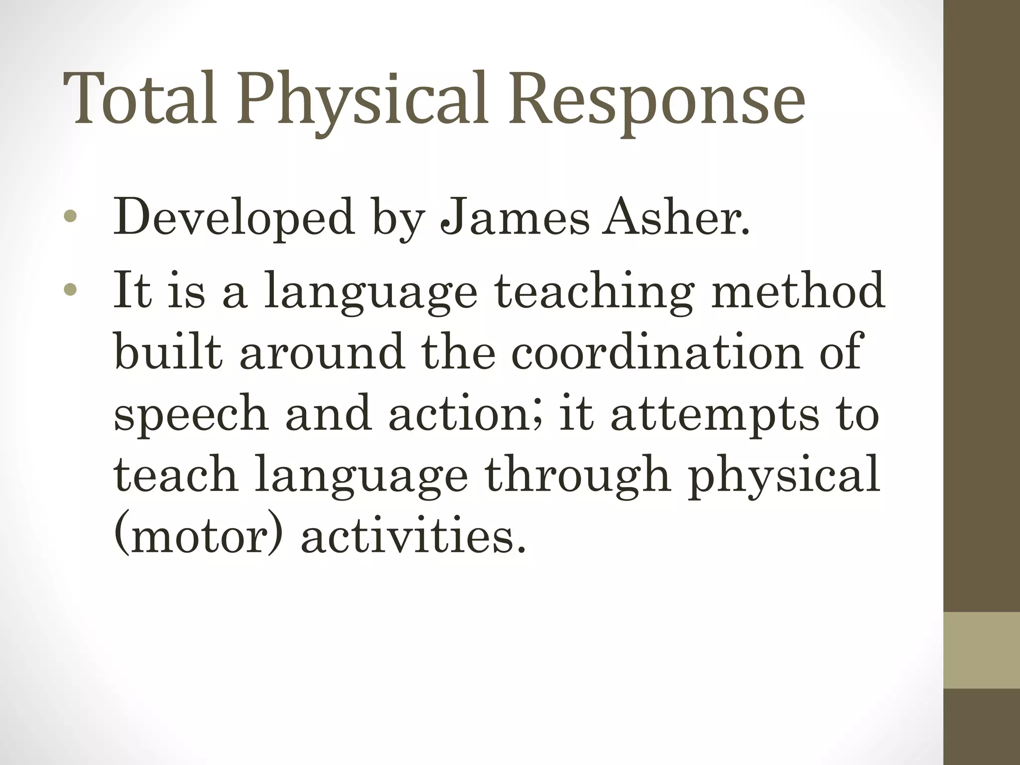 Total physical response | PPTX