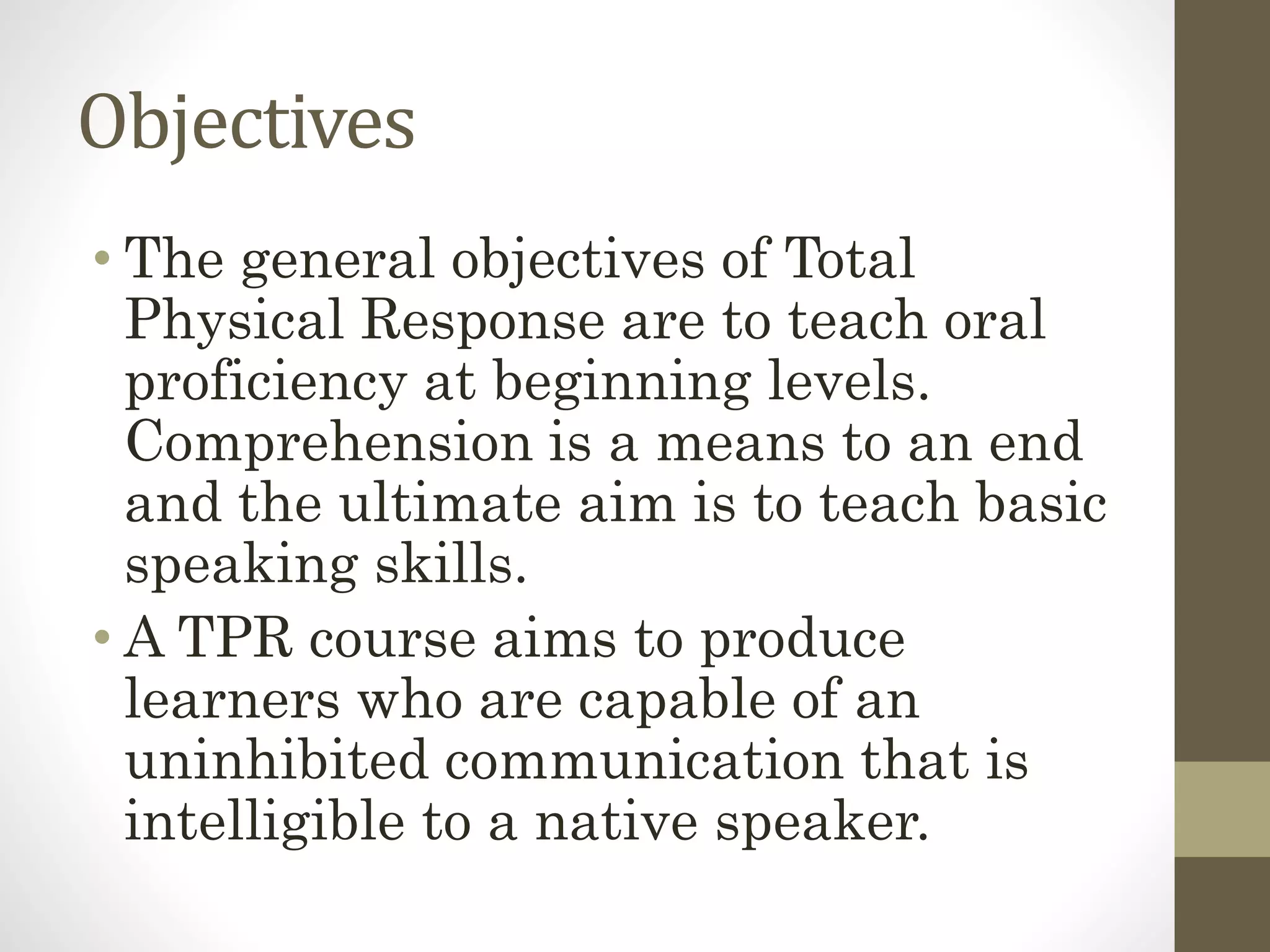 TPR by James Asher | PPT