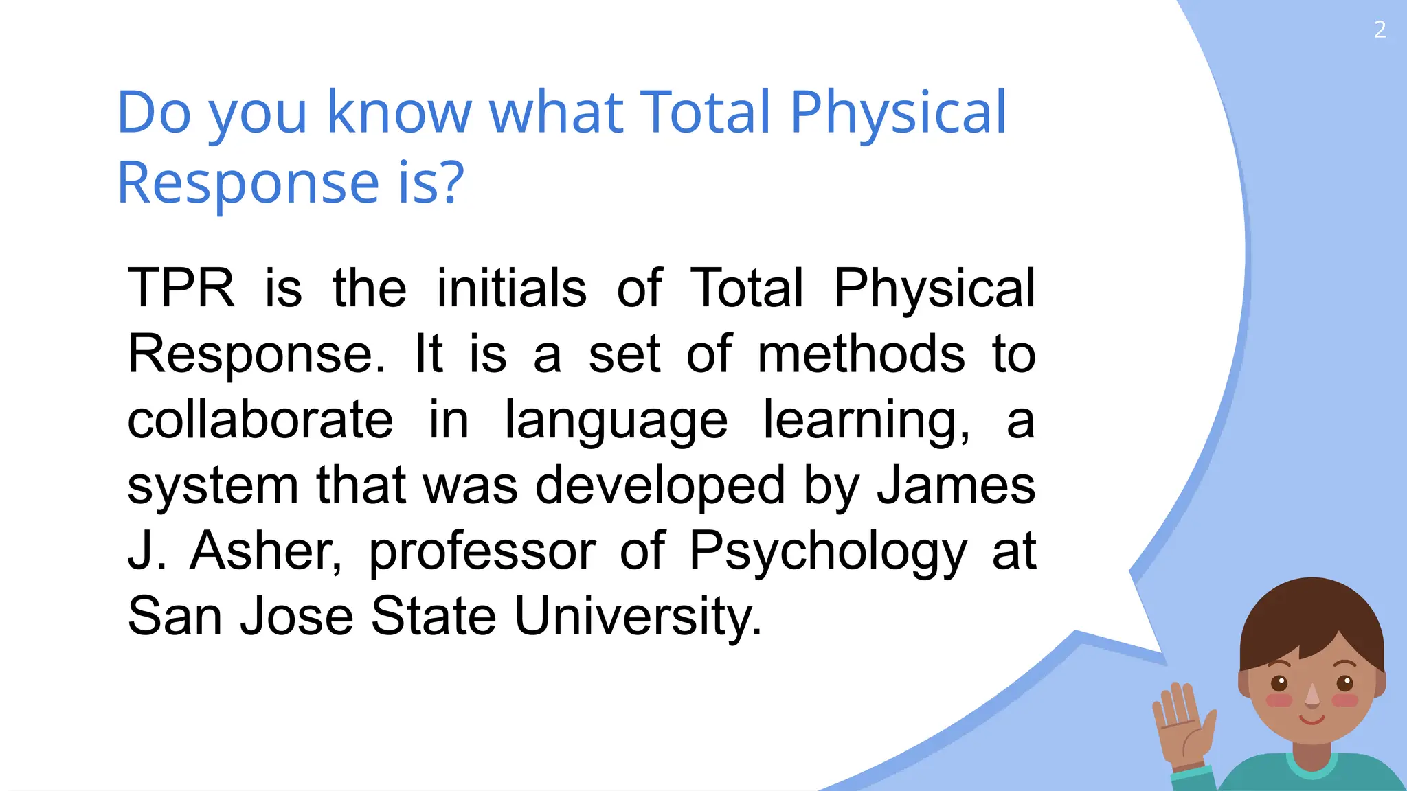 Total Physical Response in the english class | PPT