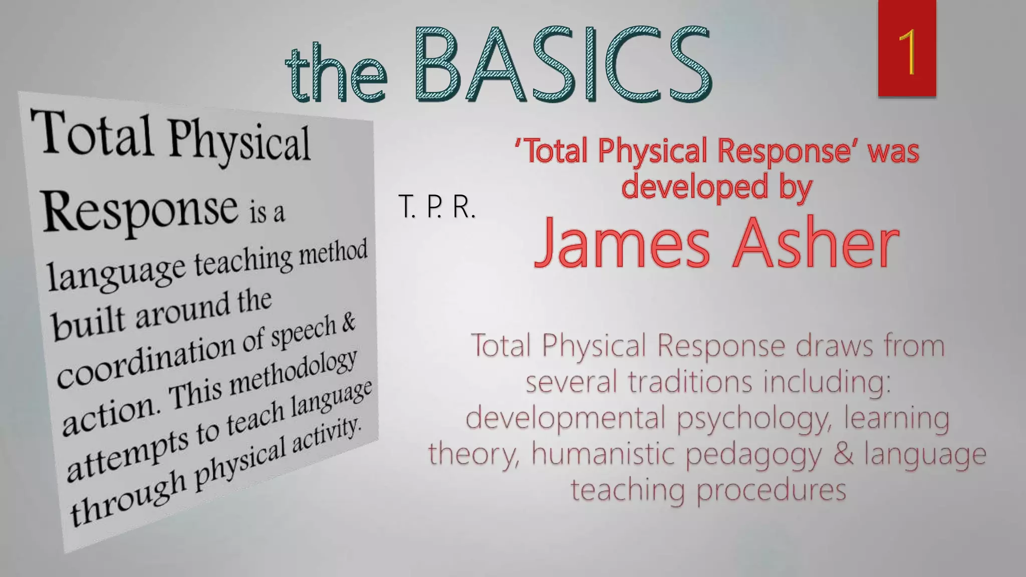 Total Physical Response (English Language Teaching) | PPTX