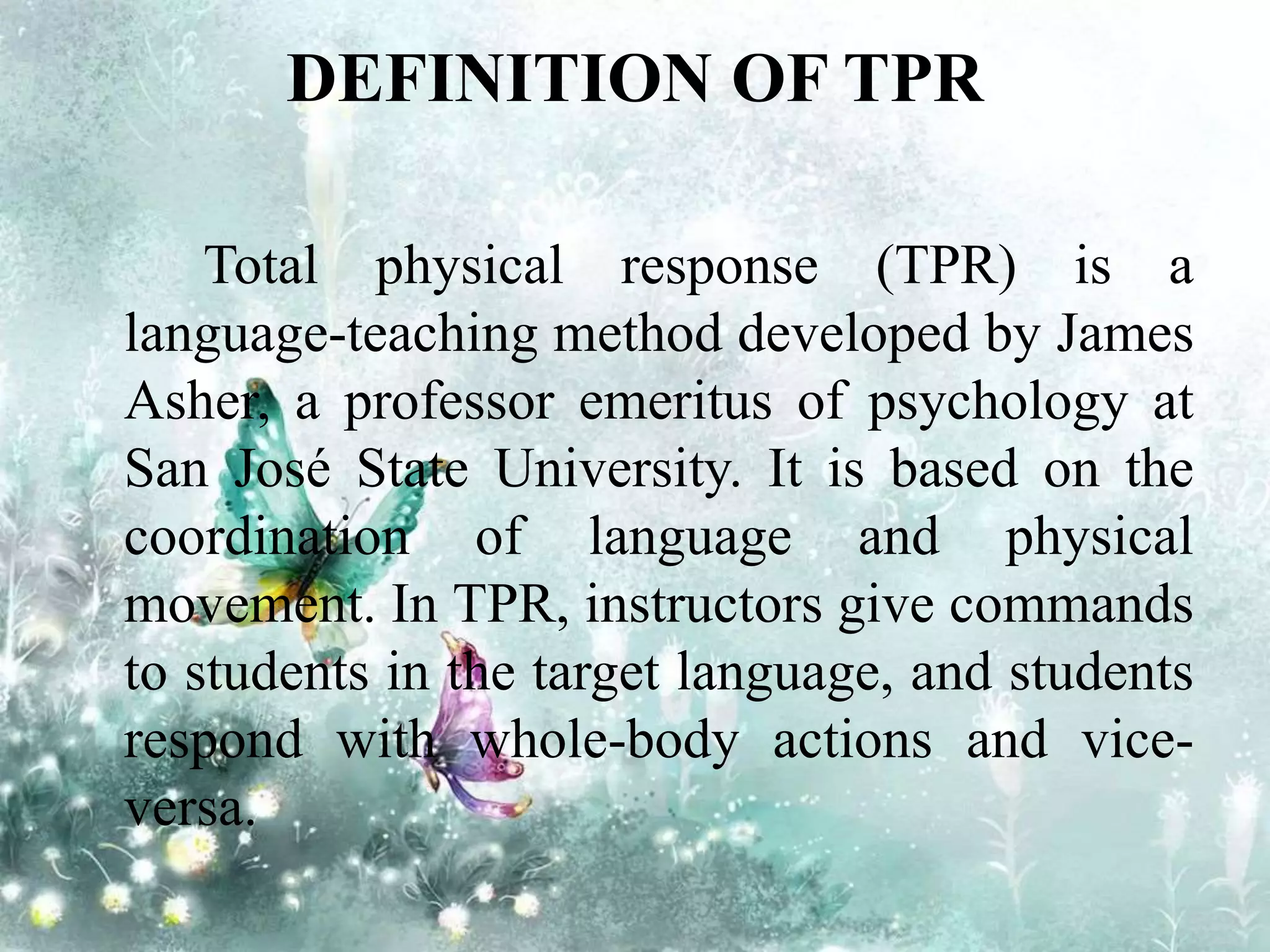 Total physical response (tpr) | PPT