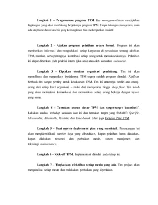 Total productive maintenance | DOCX