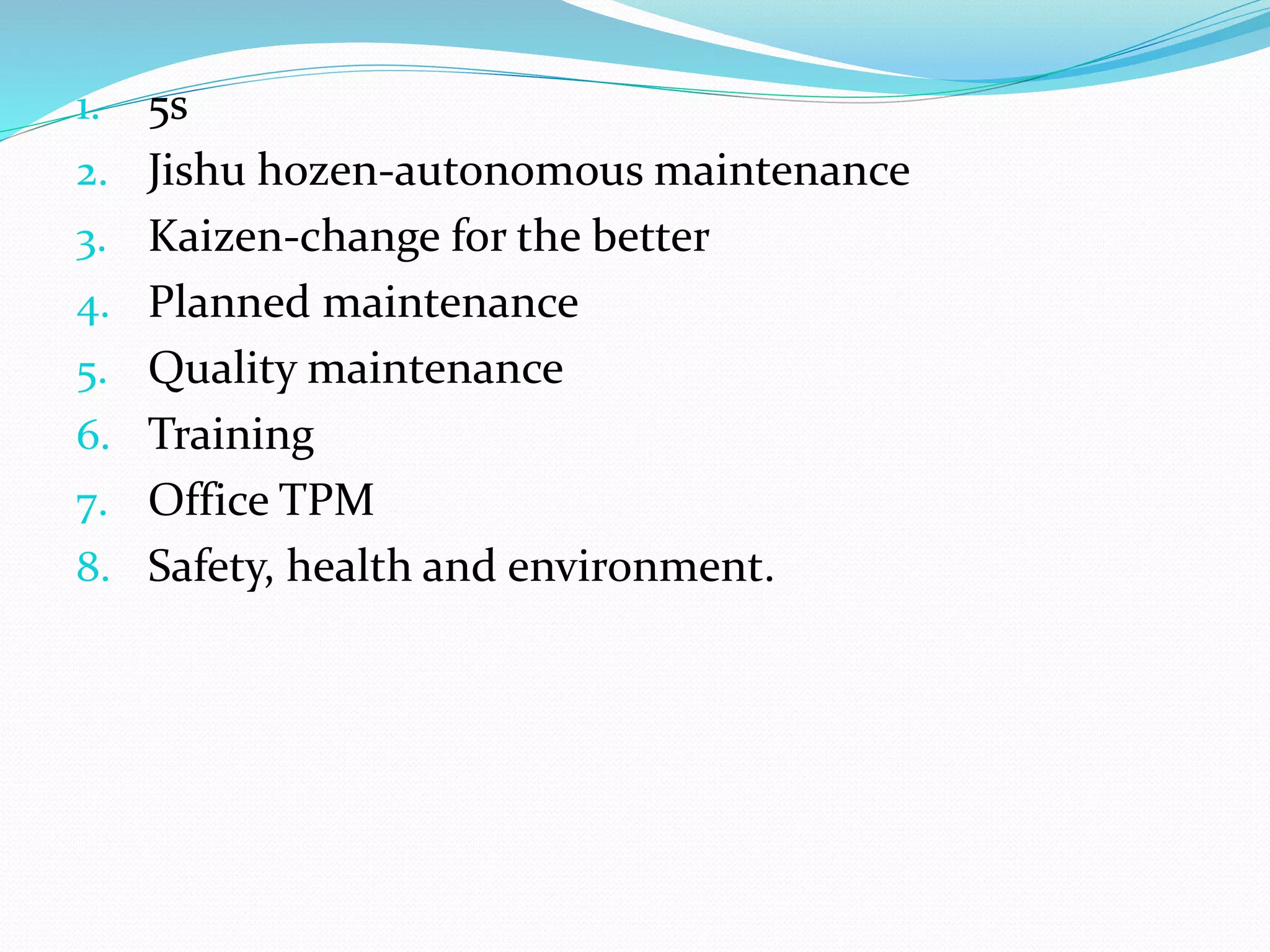 Total productive maintenance | PPTX