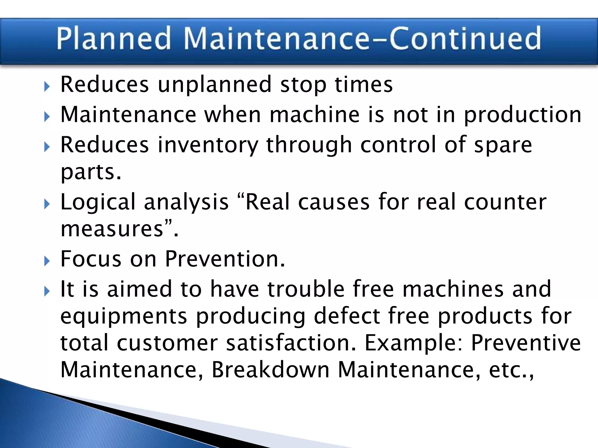 TPM - Total Productive Maintenance | PPTX