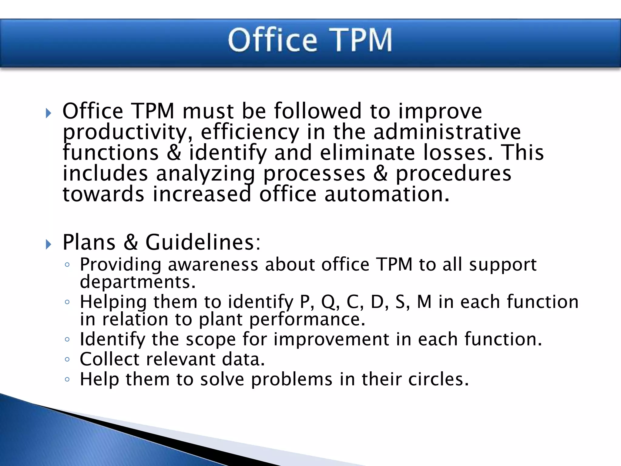 TPM - Total Productive Maintenance | PPTX