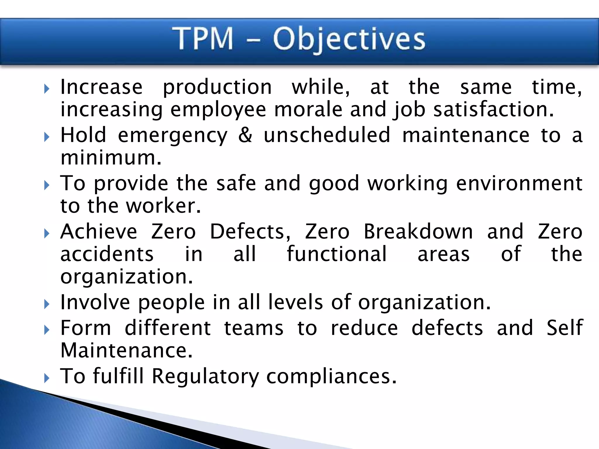 TPM - Total Productive Maintenance | PPTX