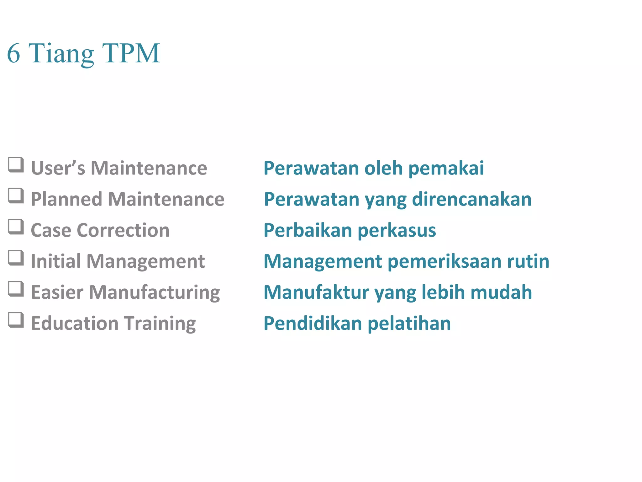 Total productive maintenance (tpm) | PPT