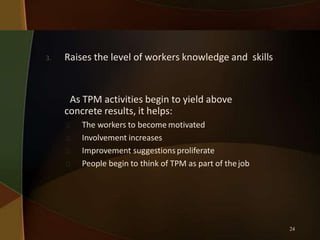 Total Productive Maintenance (TPM).pdf | Manufacturing Industry ...