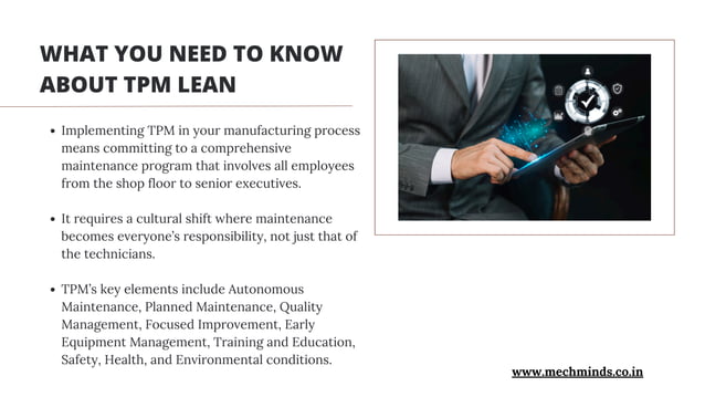 Why Choose TPM for Effective Lean Manufacturing? - Mech Minds | PPT