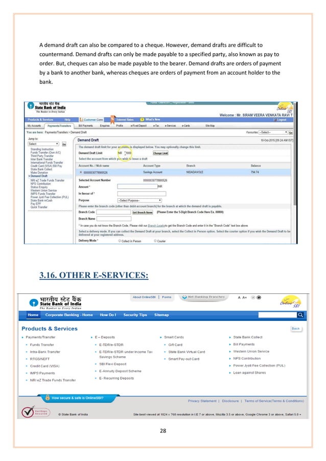 project on online banking in india | PDF | Internet | Computing