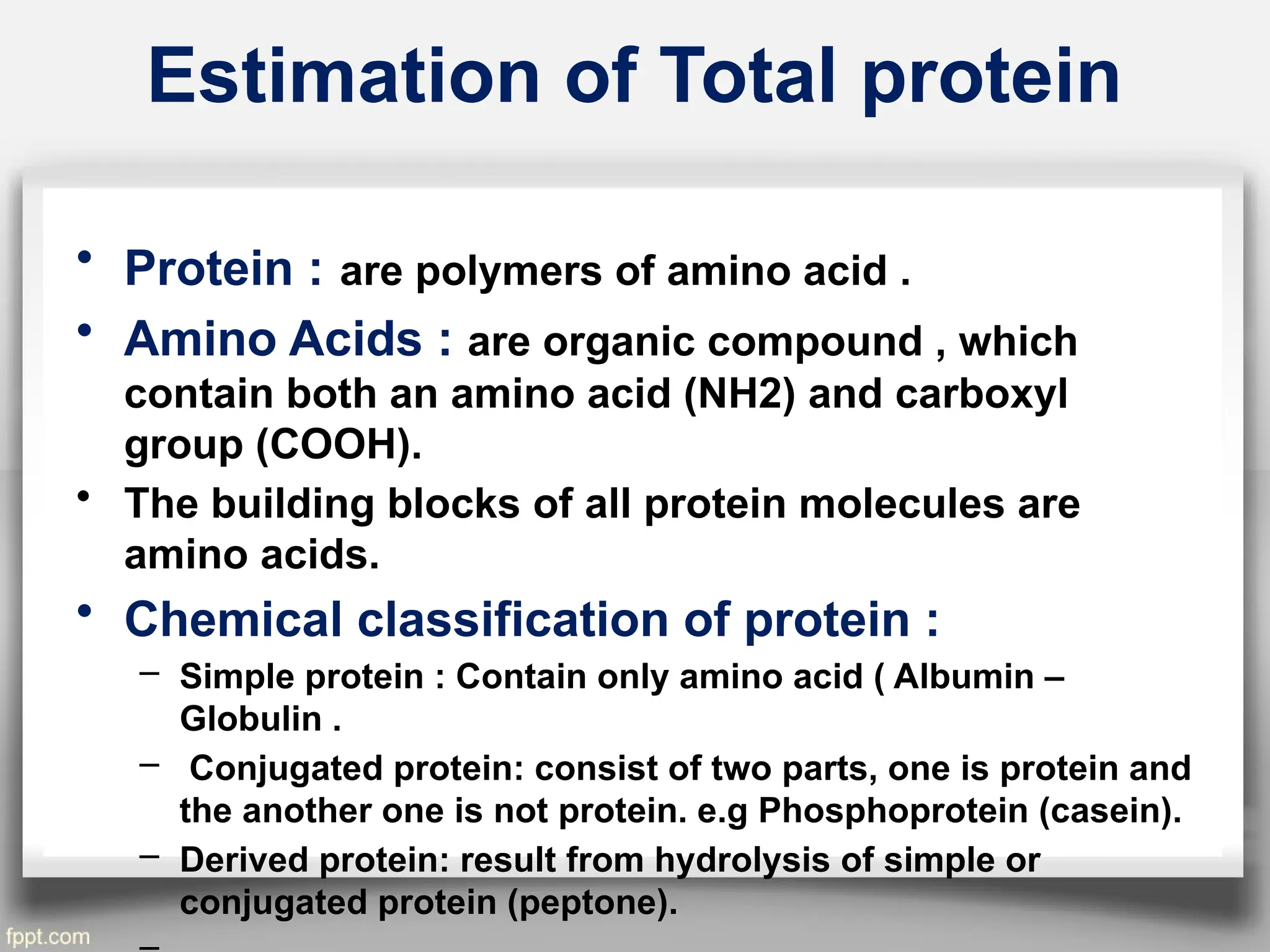 Estimation Total Protein & Albumin .pptx