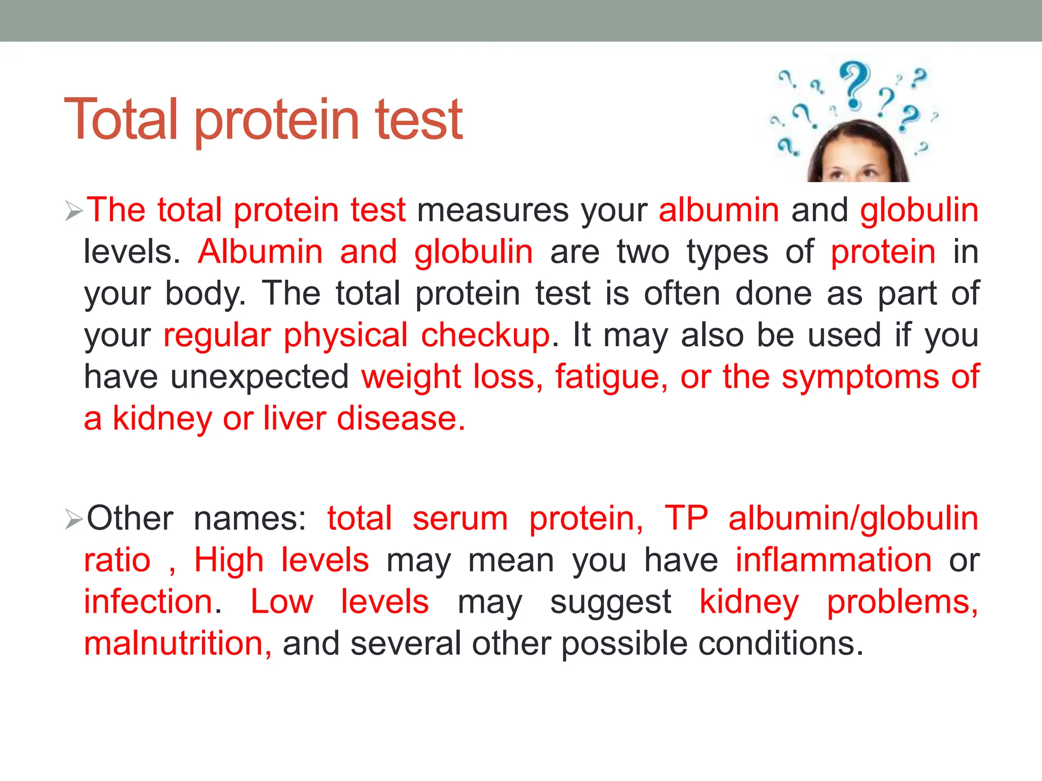 Total protein test,tucom first year lectures of practical biochemistry .pdf
