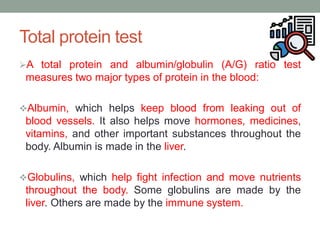 Total protein test,tucom first year lectures of practical biochemistry .pdf