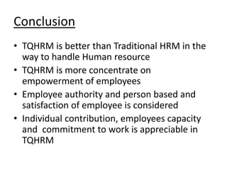 Total quality hrm | PPTX