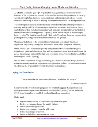 Total Quality Culture | PDF