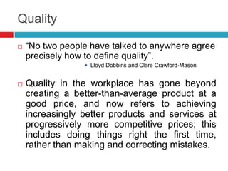 Total quality management | PPTX