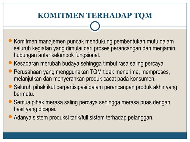 Total Quality Management (TQM) | PPT