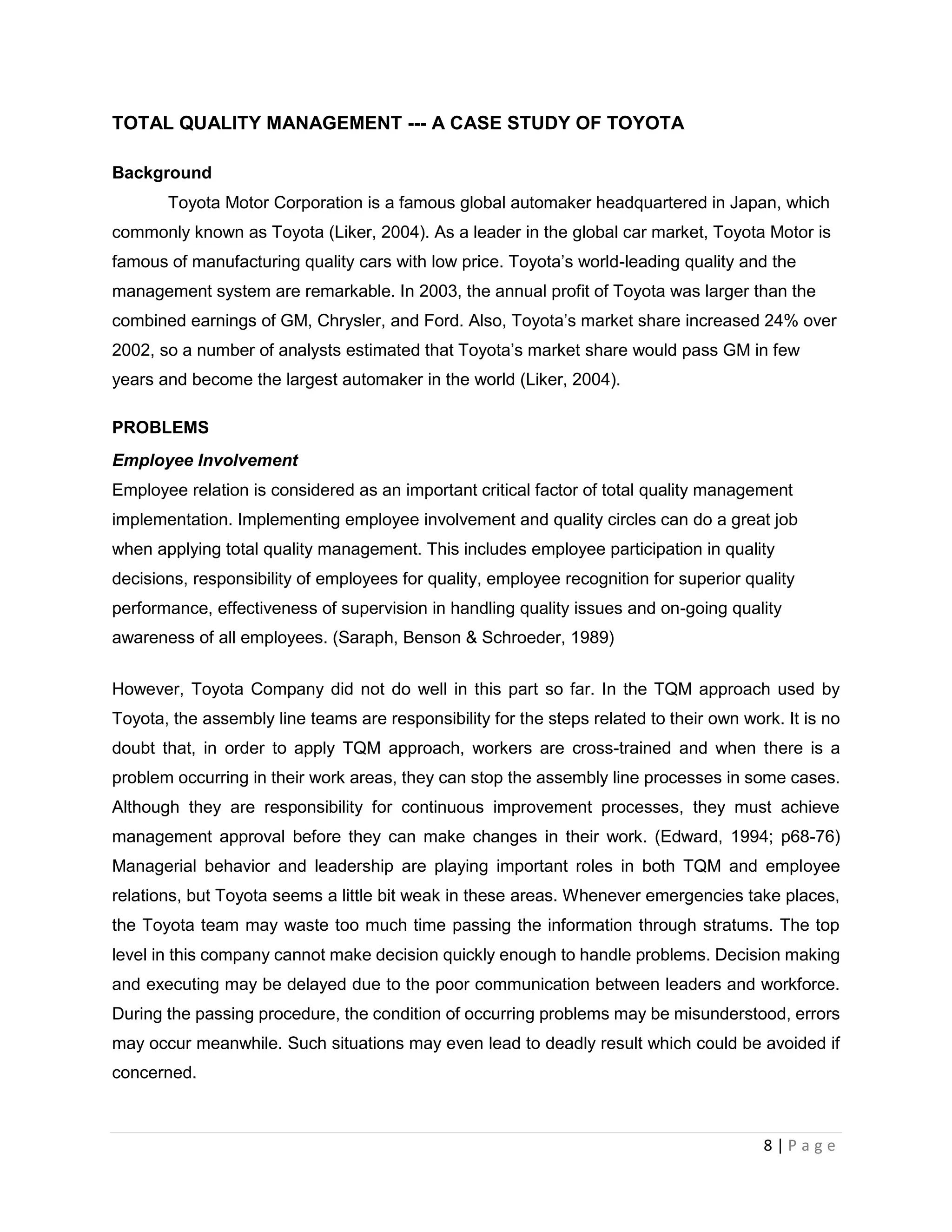 Total quality management | DOCX