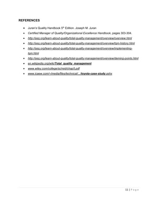 Total quality management | DOCX