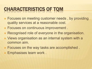 Total quality management | PPTX