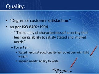 Total quality management | PPT