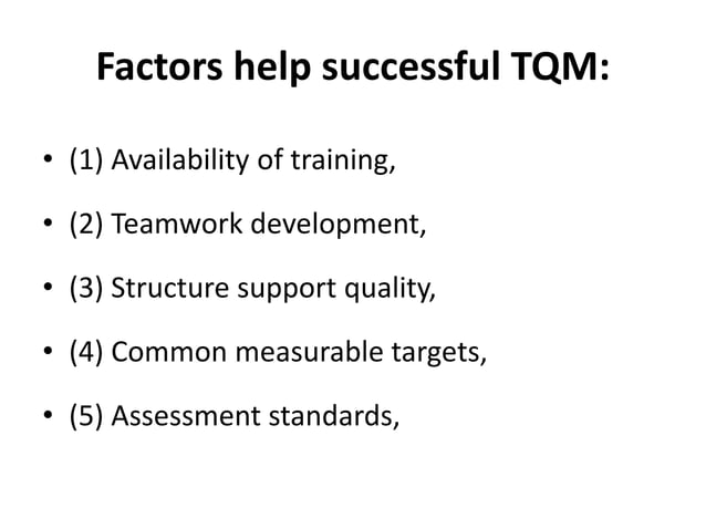 Total quality management | PPT