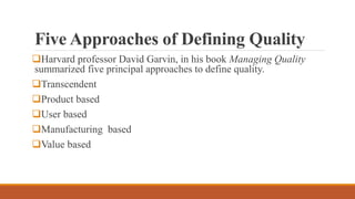 Total quality management | PPTX