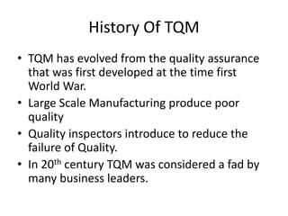 Total Quality Management (MBA) | PPTX