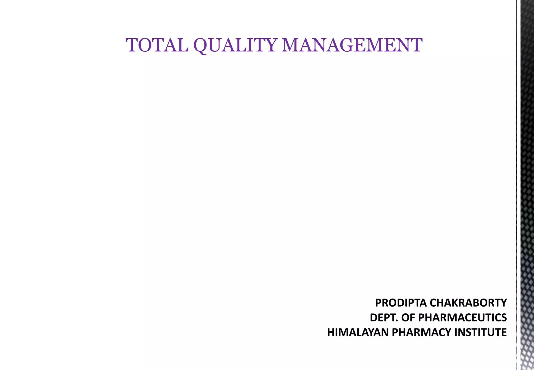 Total quality management | PPT