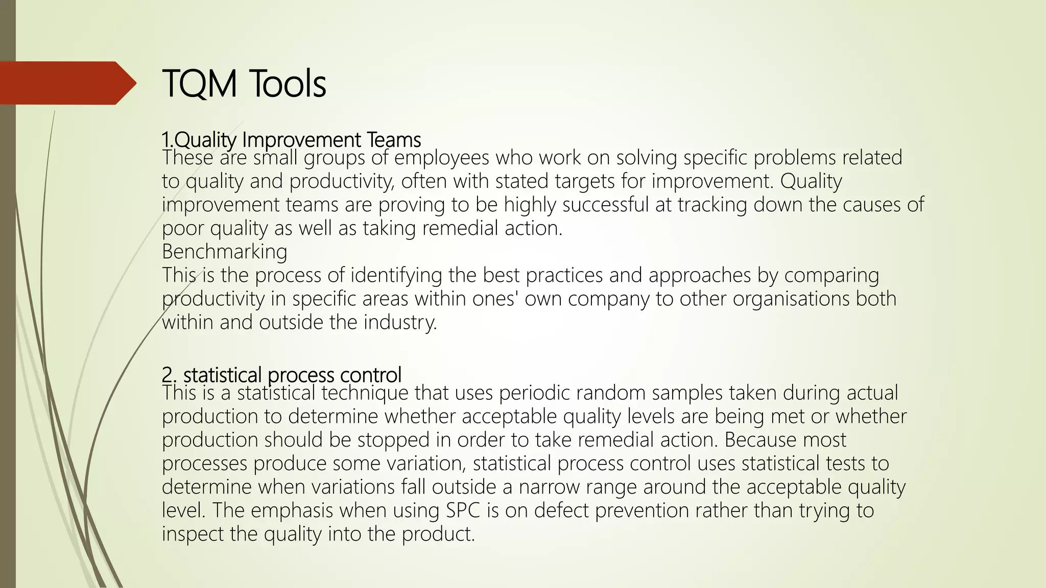 Total quality management and six sigma | PPT