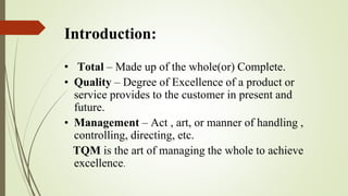 Total quality management and six sigma | PPT