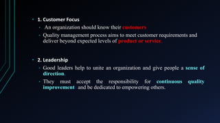 CONCEPT OF TOTAL QUALITY MANAGEMENT | PPTX