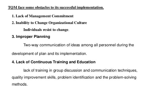 Total quality management | PPTX