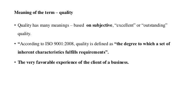 Total quality management | PPTX