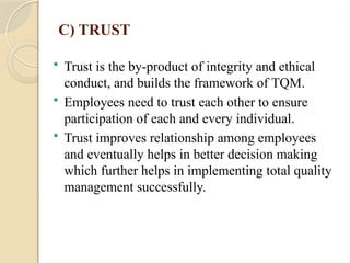 Total Quality Management power point presentation | PPTX