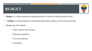 TOTAL QUALITY MANAGEMENT, BUDGET & COST CONTROL.pptx | Business ...