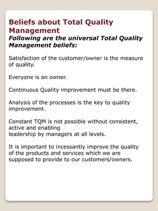 Total quality management complete | PPTX
