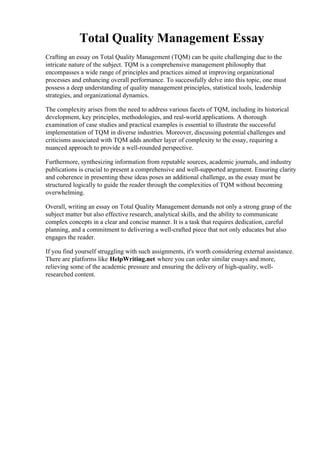Total Quality Management Essay.pdf