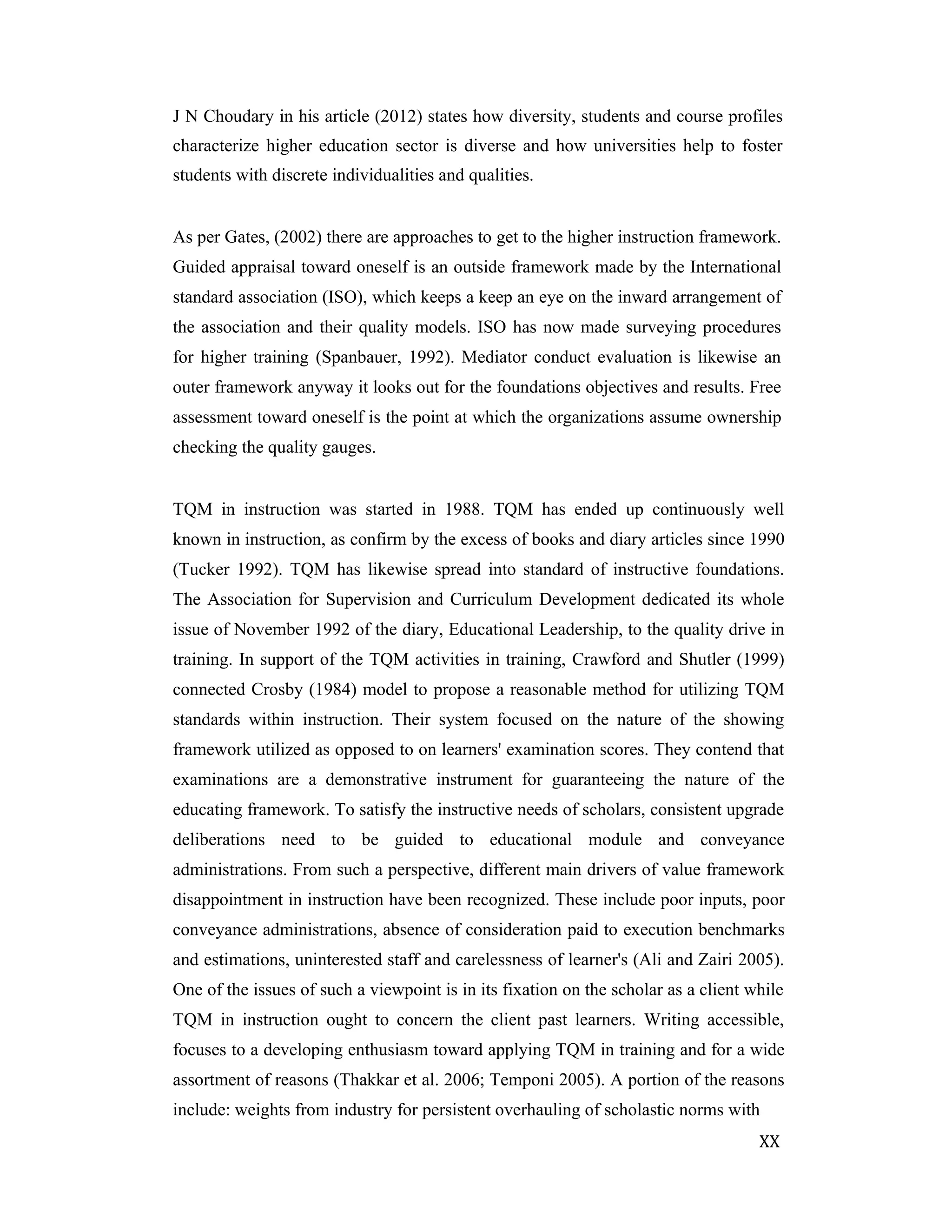 Total quality management in education in secondary and higher secondary ...